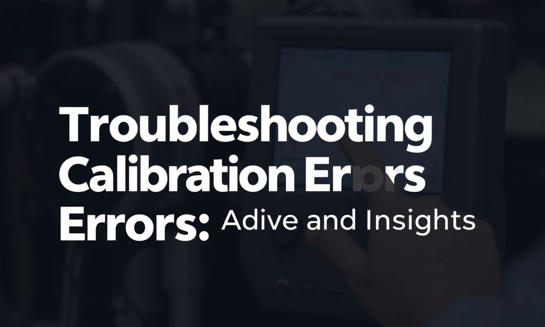 Mastering Calibration Errors Essential Troubleshooting Tips